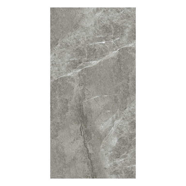 Large Format Grey Polished Stone Porcelain Wall Tile | Realgres