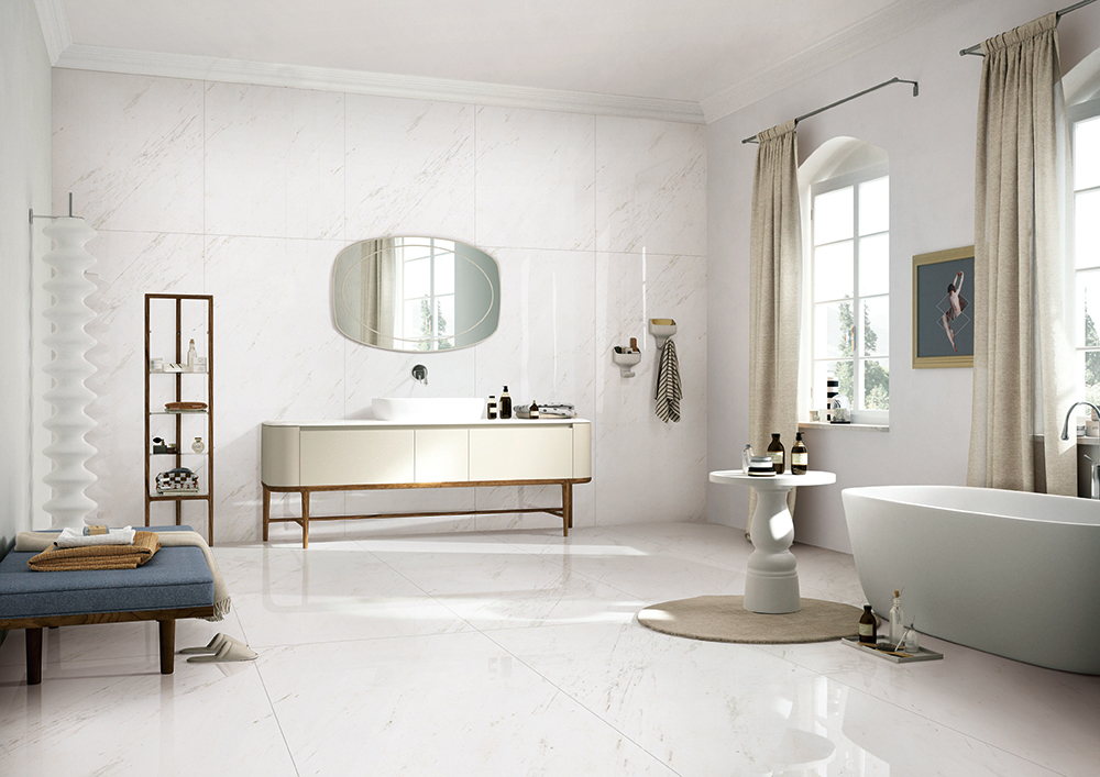 Don't underestimate the bathroom porcelain tiles