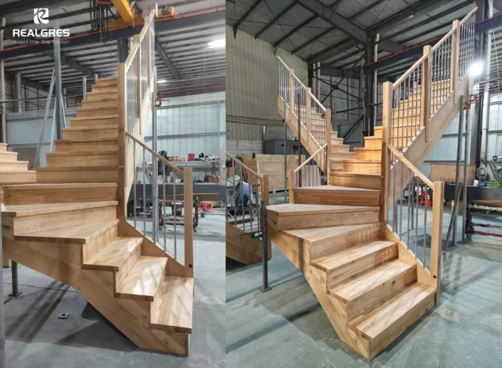 solid wood stair | Realgres